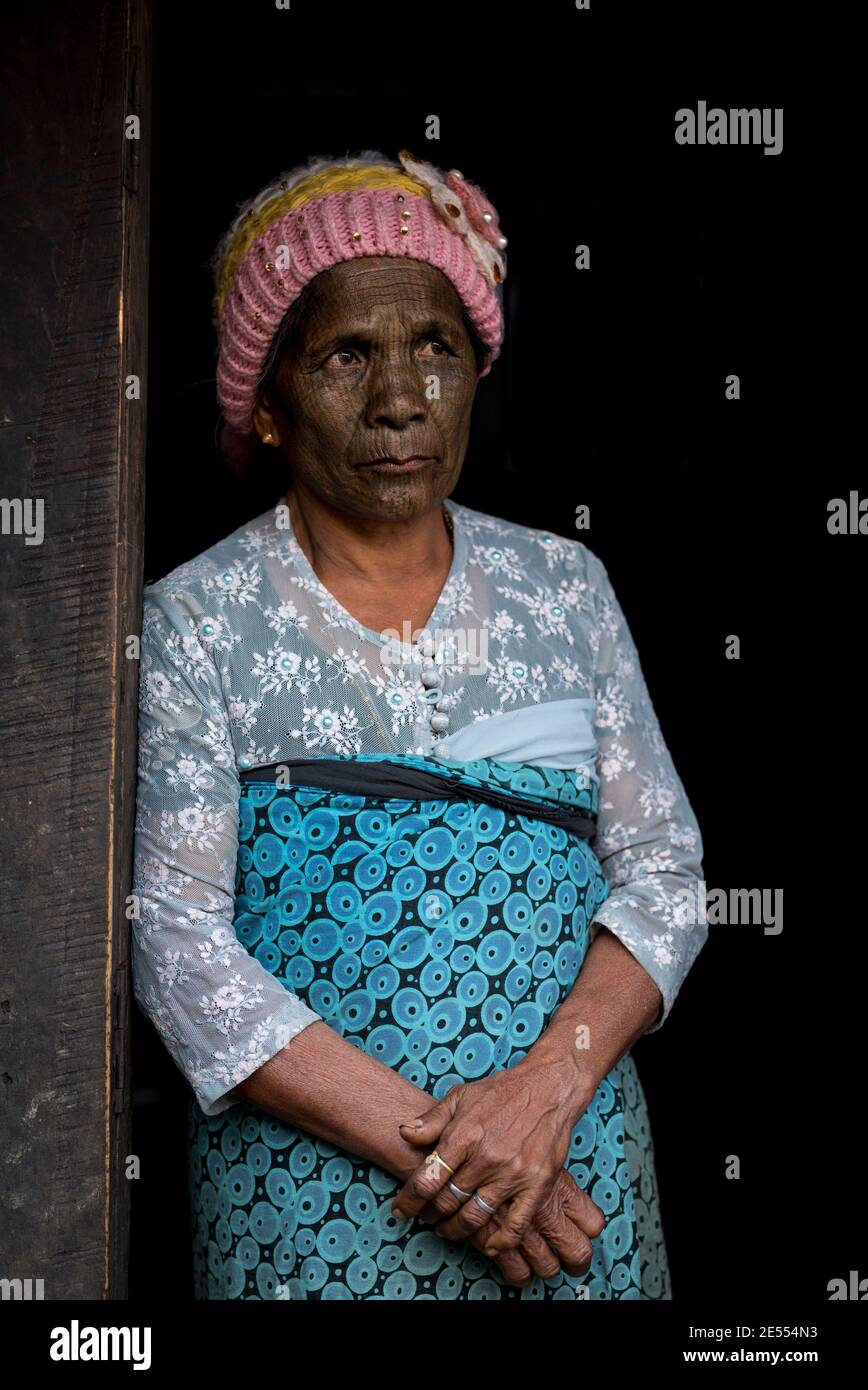 Many of the designs are comprised of lines and dots. CHIN STATE ...