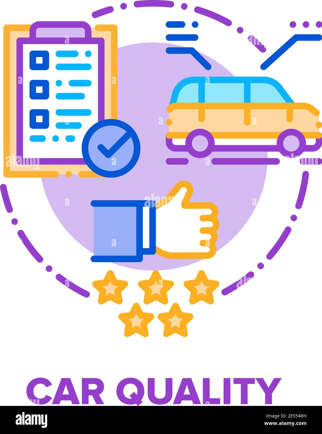 Car Quality Vector Concept Color Illustration flat Stock Vector Image ... Car Quality Vector Concept Color Illustration flat Stock Vector Image ...
