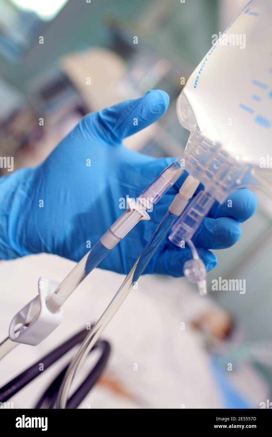 Intravenous drip hand hi-res stock photography and images - Alamy