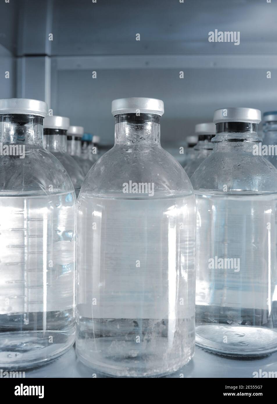 Hospital warehouse of medical solutions Stock Photo - Alamy