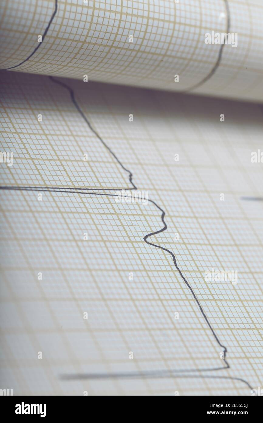 Line tracing on the paper Stock Photo - Alamy