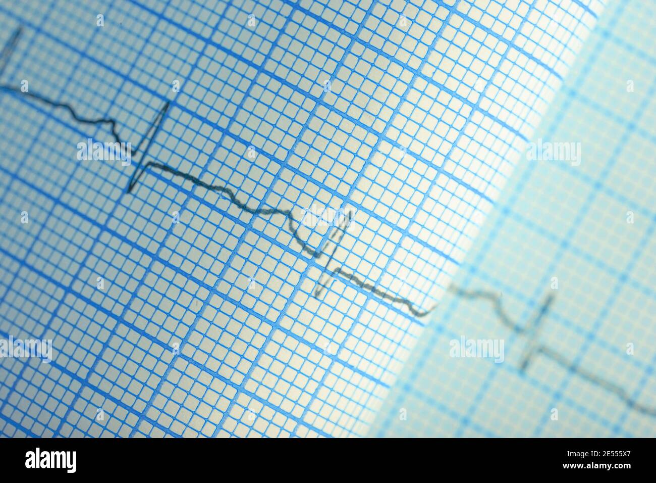 Curve line in the plotting paper Stock Photo - Alamy