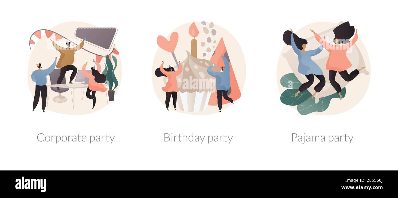 Celebration event abstract concept vector illustrations Stock Vector ...