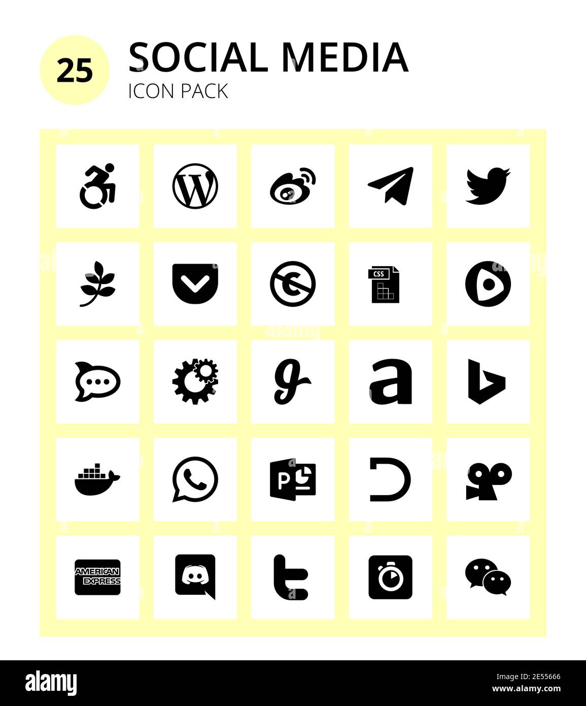 Plain Social Media Icons