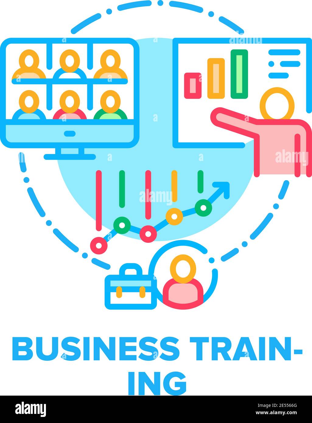 Business Training Webinar Vector Concept Color Stock Vector Image & Art ...