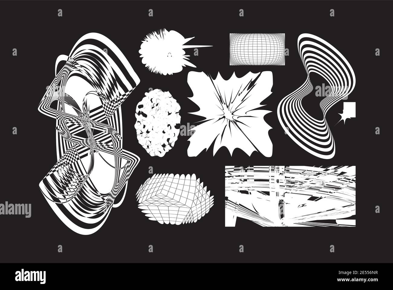 The reimagined design of 80-90s, retro-futurism, brutalist style. New ...