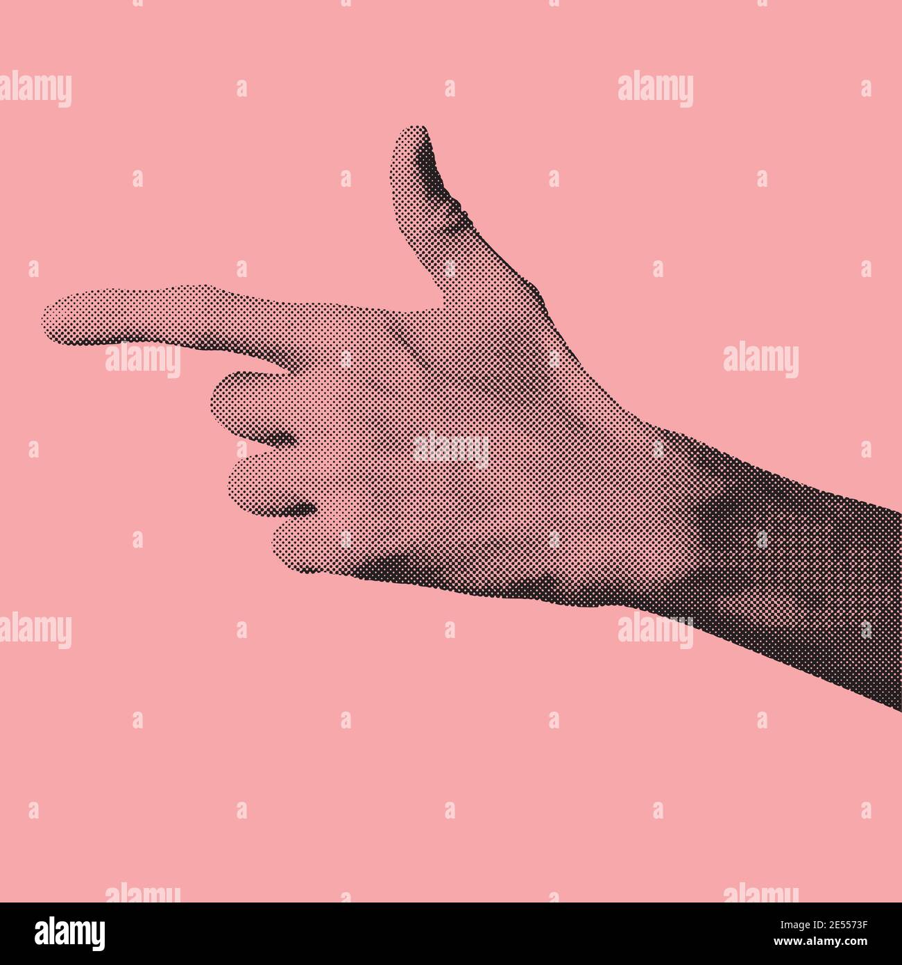 Close up male hand forefinger pointing Stock Vector Images - Alamy