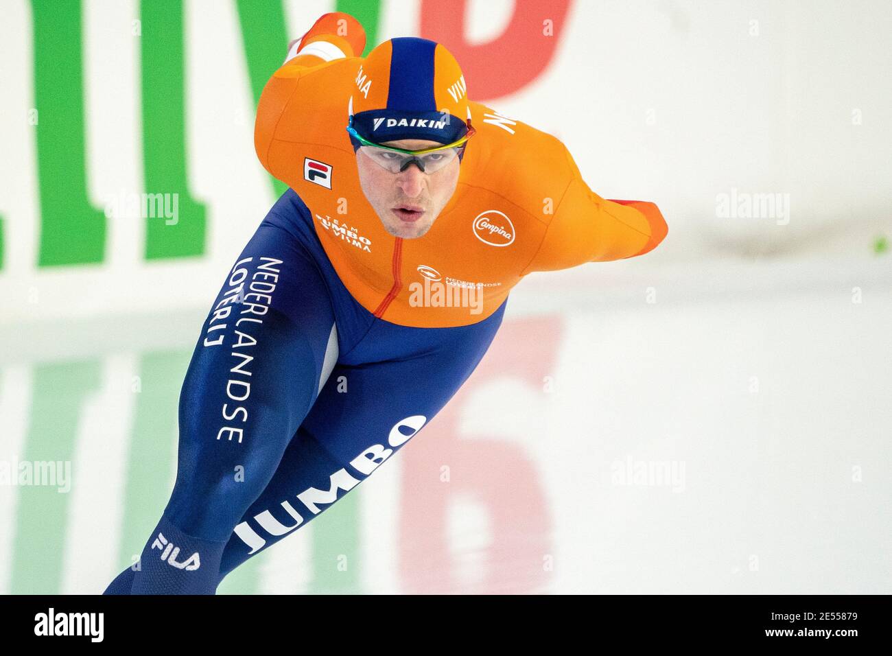 HEERENVEEN, THE NETHERLANDS - JANUARY 24: Sven Kramer from the ...
