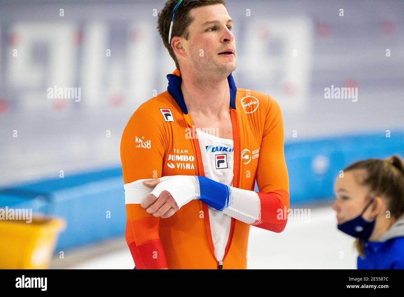 HEERENVEEN, THE NETHERLANDS - JANUARY 24: Sven Kramer from the ...