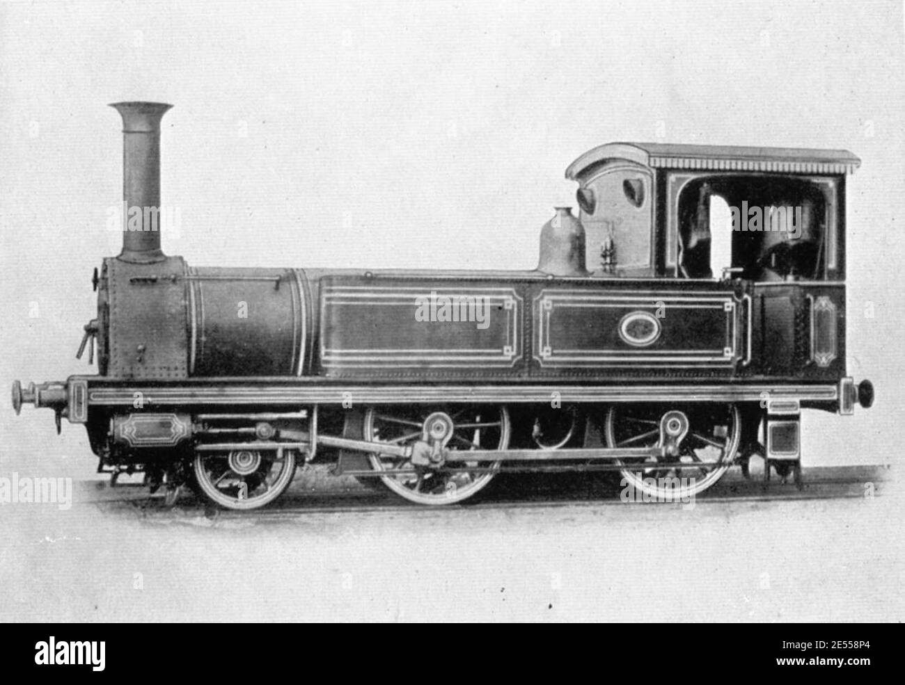 Vulcan steam locomotive Black and White Stock Photos & Images - Alamy