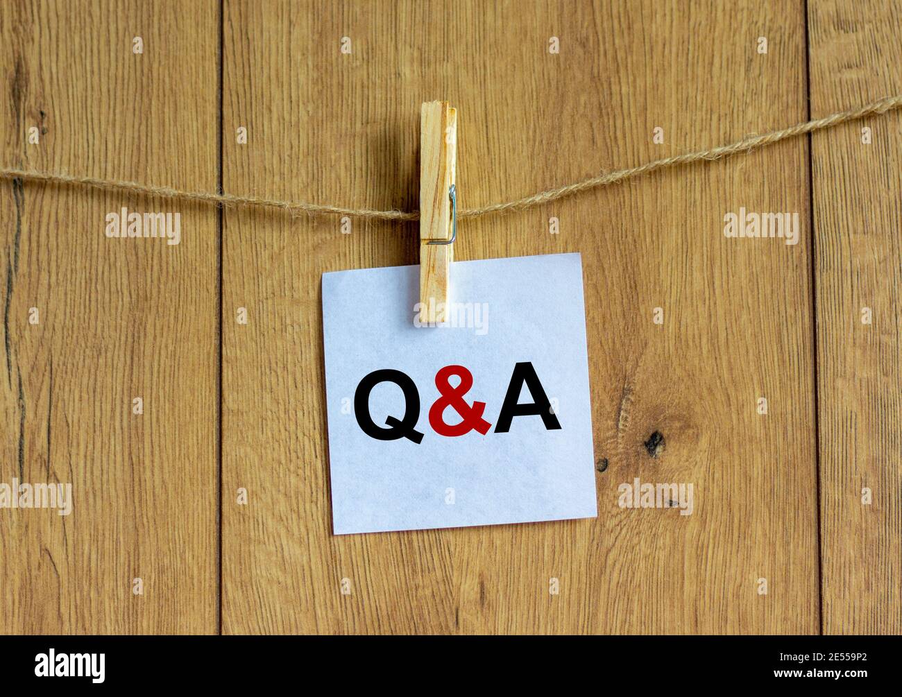 Questions and answers symbol. White paper. Words 'Q and A, Questions ...