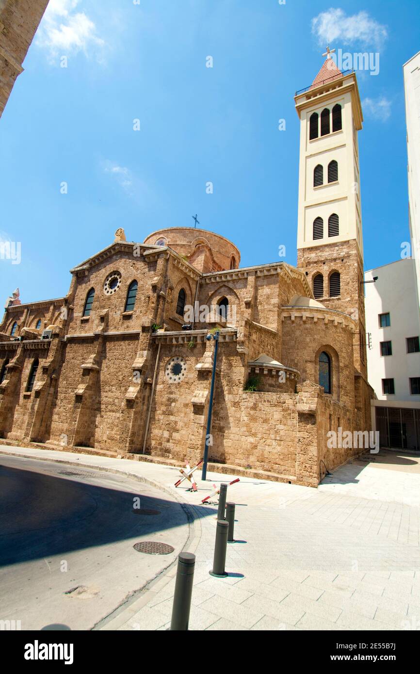 St. Louis capuchin catholic church in downtown of Beirut, Lebanon Stock ...