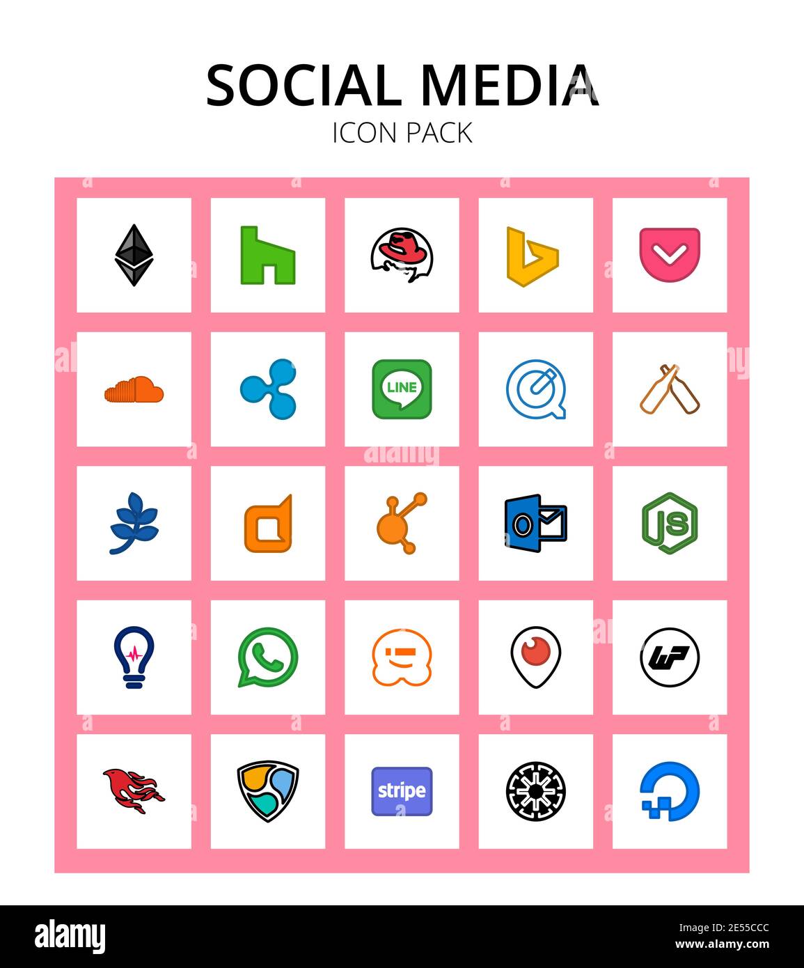 Node js logo Stock Vector Images - Alamy