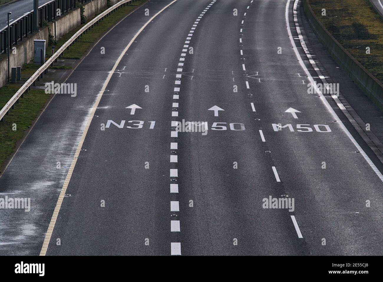 Motorway Sign Left High Resolution Stock Photography and Images - Alamy