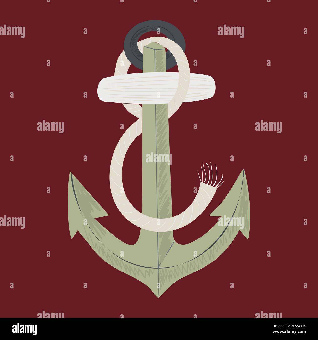 Cartoon anchor Stock Vector Images - Alamy