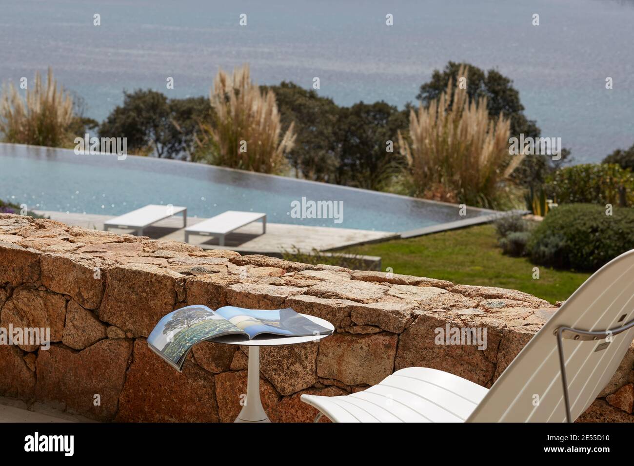 Pool sea chair view hi-res stock photography and images - Alamy