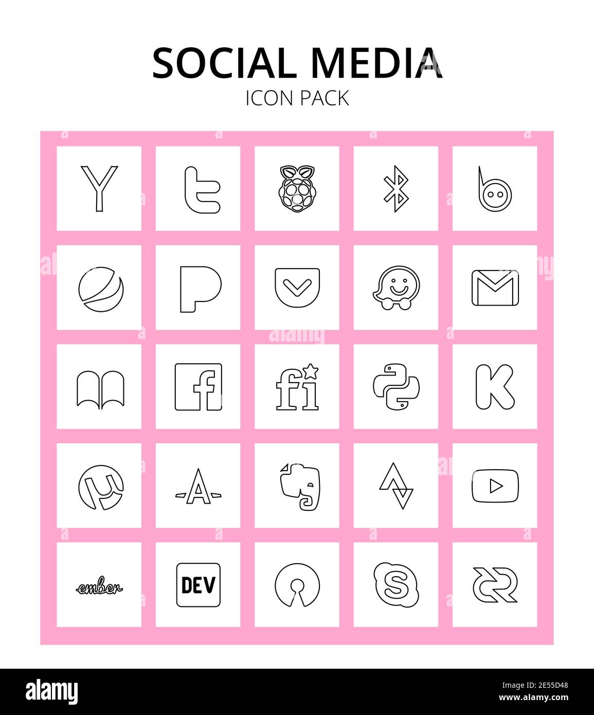 Facebook logos Stock Vector Images - Alamy