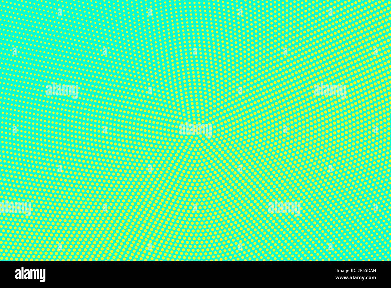 Green and yellow dotted halftone vector background. Subtle halftone ...