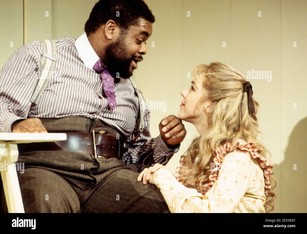 Clive Rowe (Enoch Snow), Janie Dee (Carrie Pipperidge) in CAROUSEL by ...
