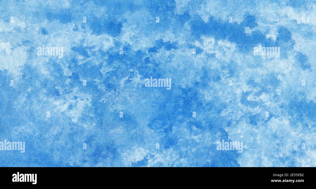 Blue azure turquoise abstract watercolor background for textures ...