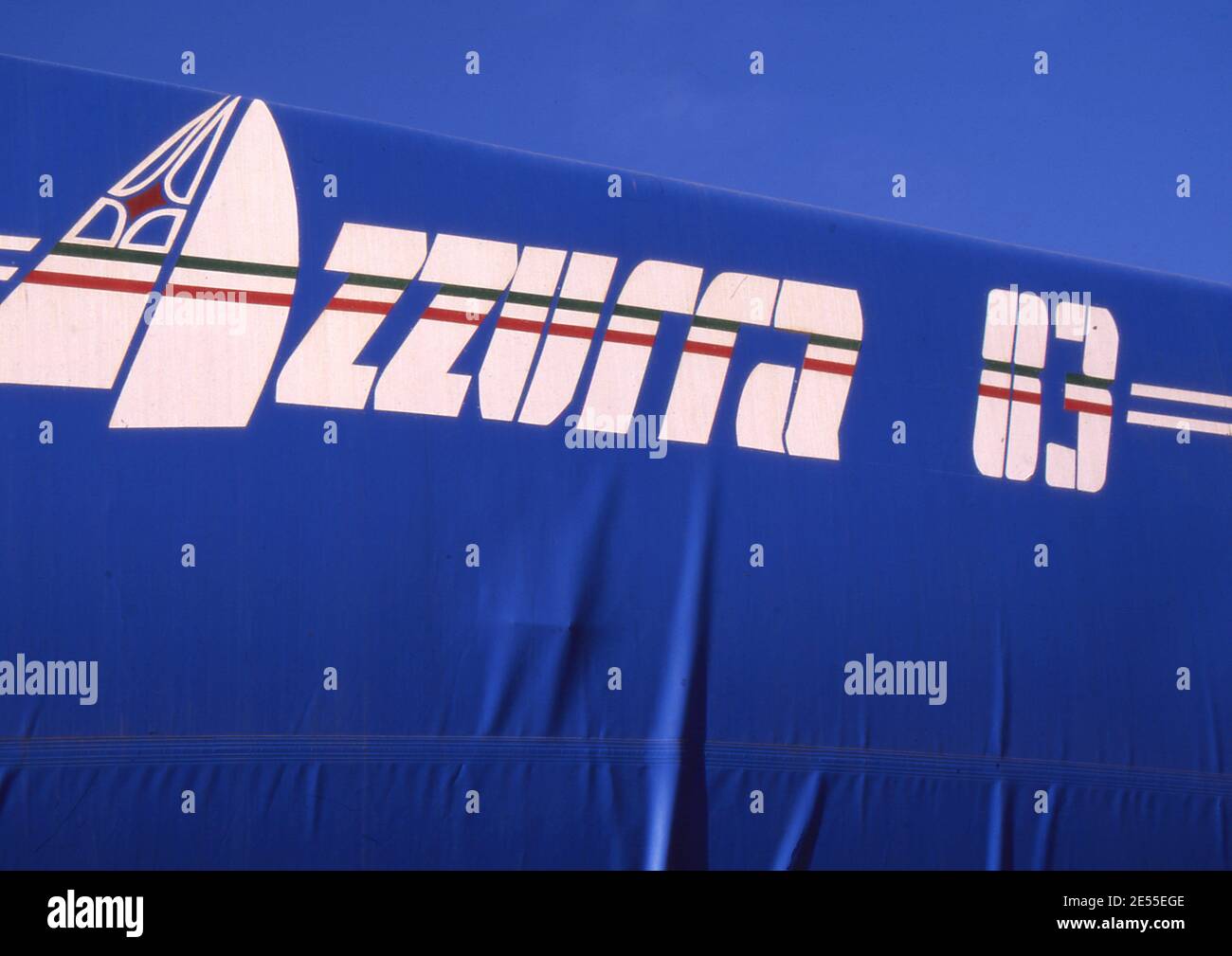 The yacht AZZURRA, italian boat for America's Cup in Porto Cervo ...