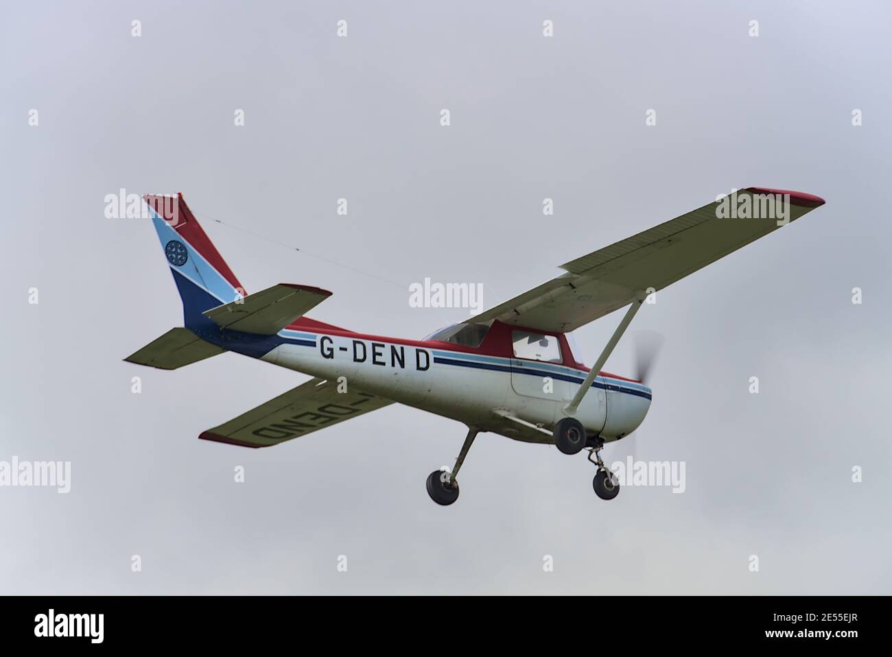 Aircraft G-DEN D landing in Newcastle Aerodrome, Leamore Upper, Co ...