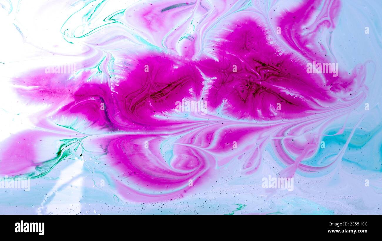 The colors of the aqueous ink are translucent. Abstract multicolored ...