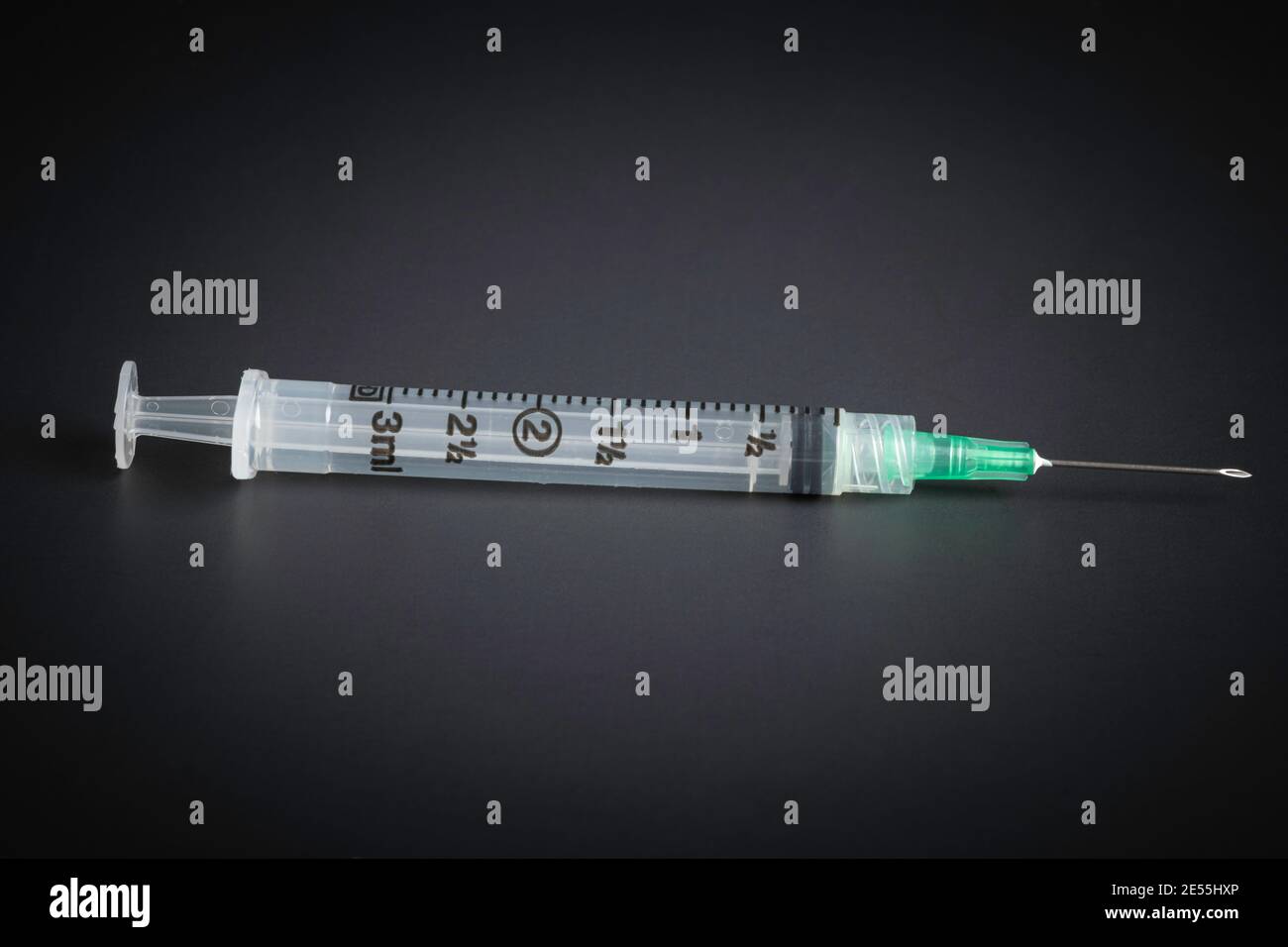 A close-up shot with selective focus of a hygienic single-use plastic ...