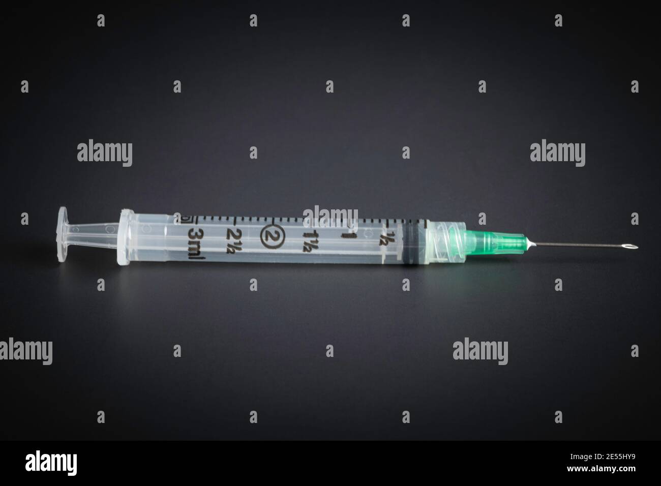 A close-up shot with selective focus of a hygienic single-use plastic ...