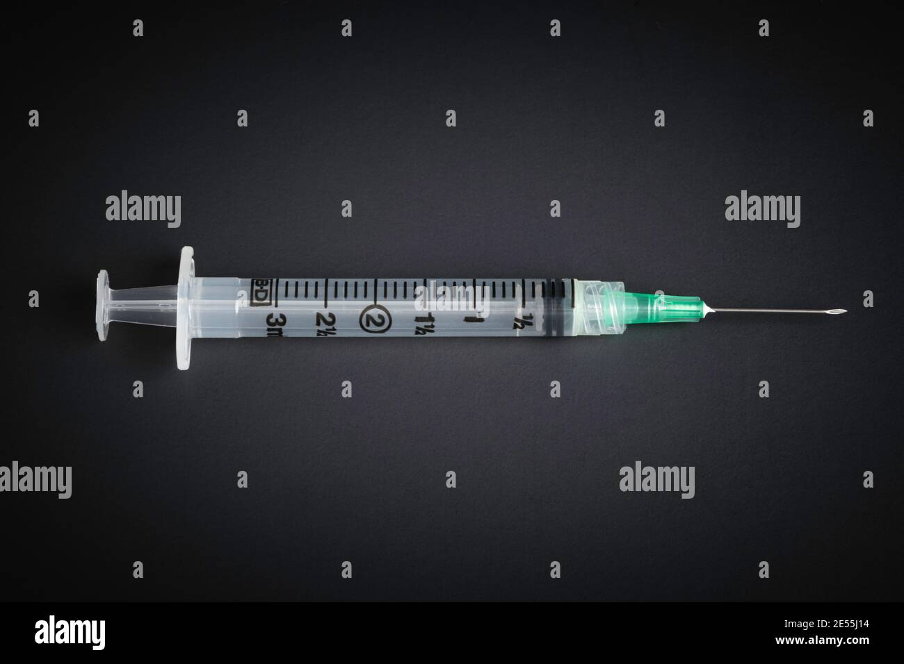 A close-up shot with selective focus of a hygienic single-use plastic ...