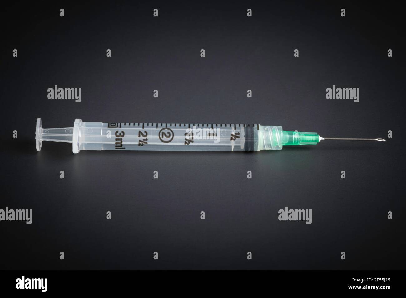 A close-up shot with selective focus of a hygienic single-use plastic ...