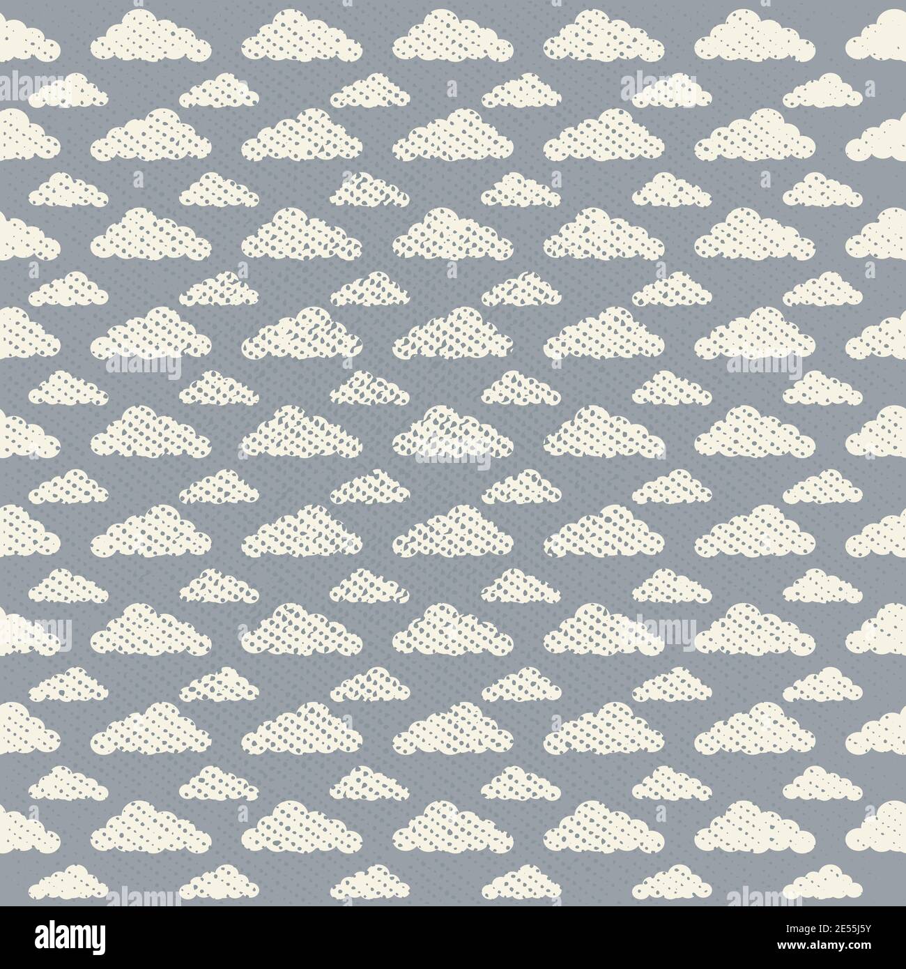 Vector Seamless Grunge Cloud Pattern Stock Vector Image & Art - Alamy