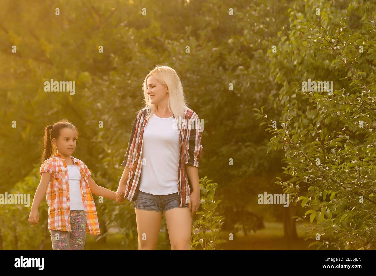 Family Walking Dog Togetherness Nature Concept Stock Photo - Alamy