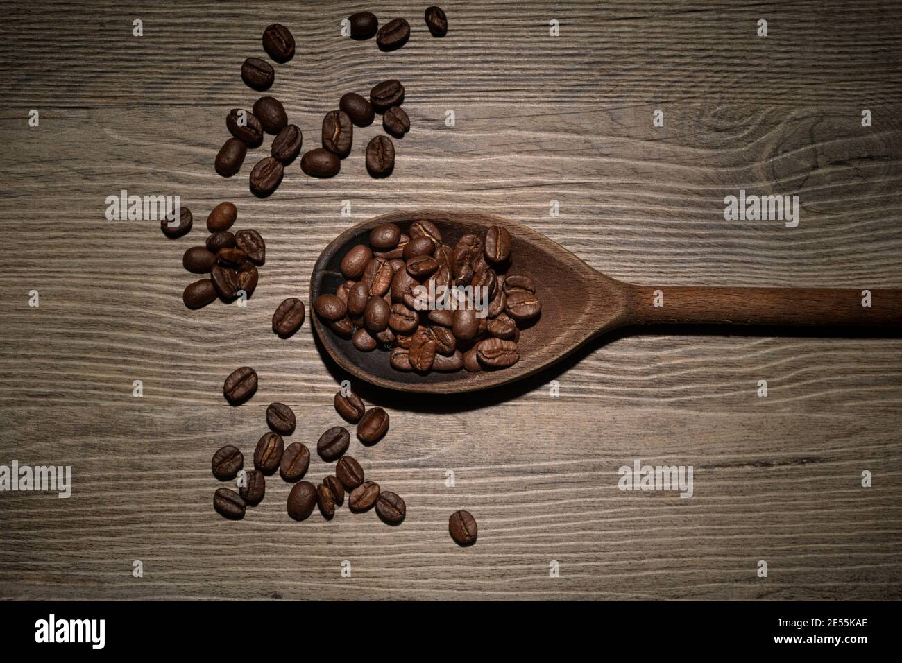 Raw beans wooden spoon hi-res stock photography and images - Alamy