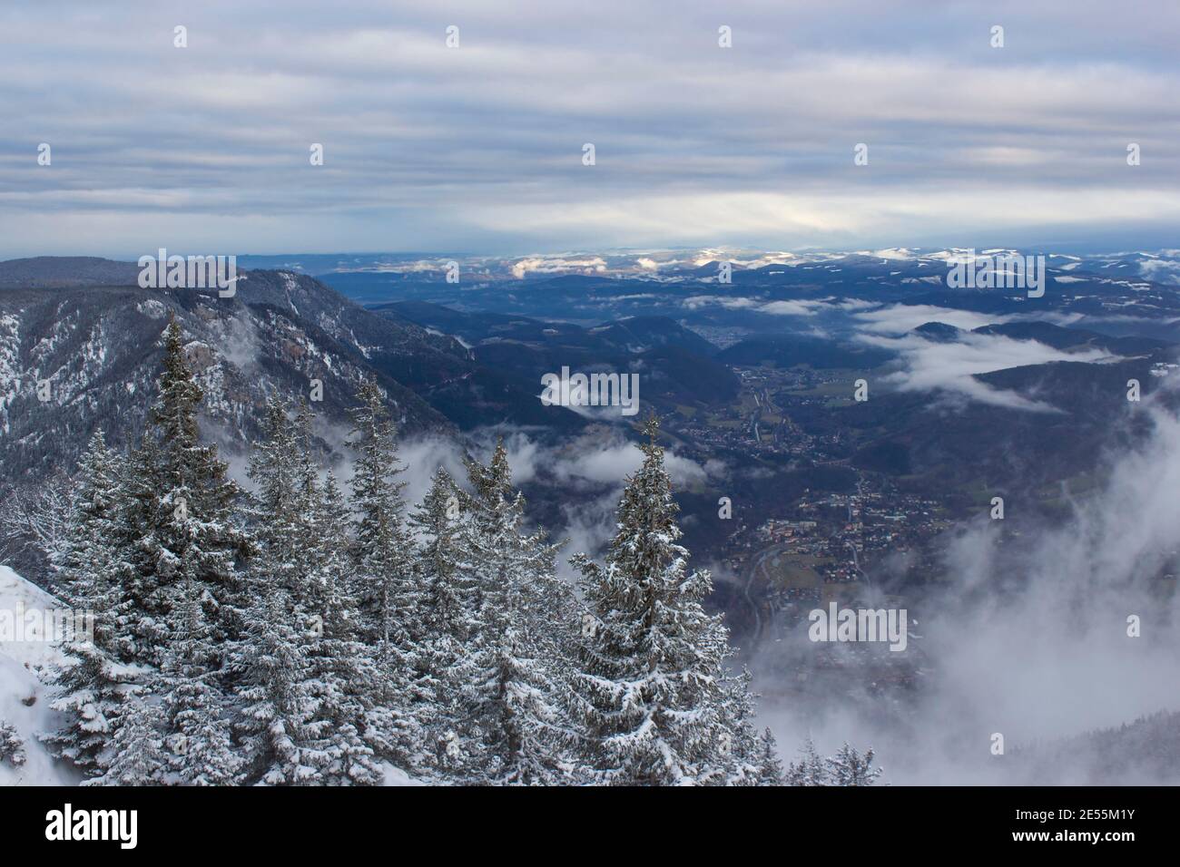 Above the clouds - View from Rax Mountain in the Austrian Alps, Lower ...