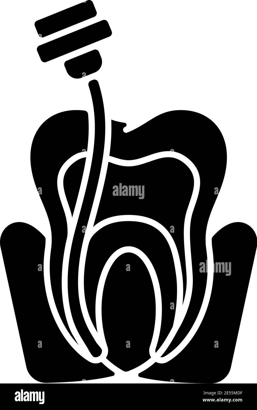 Endodontics black glyph icon Stock Vector Image & Art - Alamy