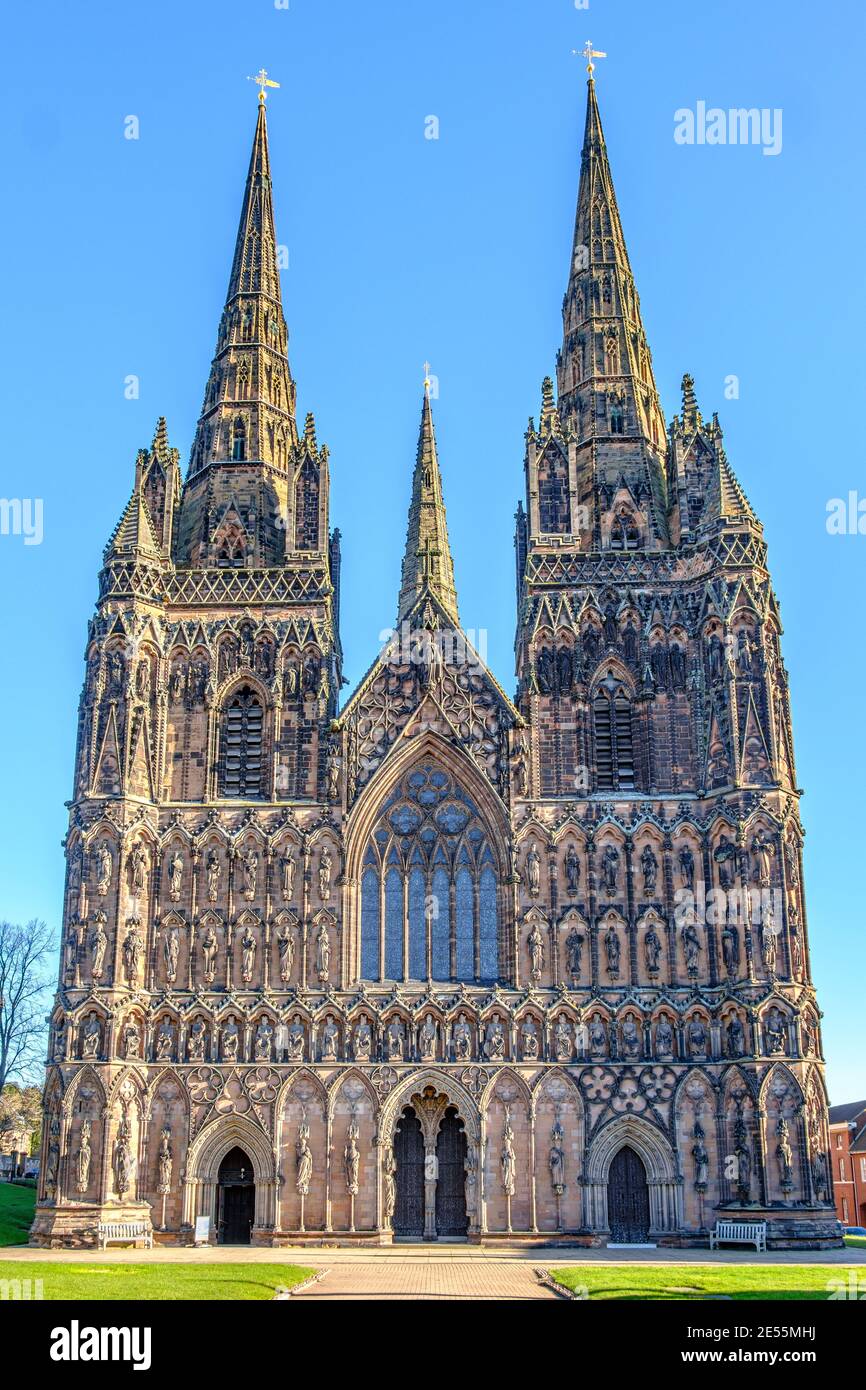 Lichfield Cathedral is the only medieval English cathedral with three ...