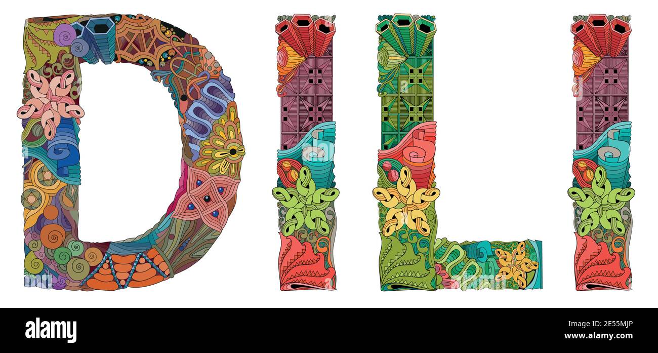 Hand-painted art design. Illustration Dili is the capital of East Timor ...