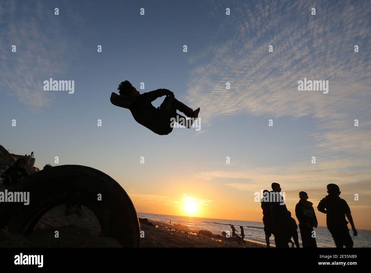 Deir Al-Balah, The Gaza Strip, Palestine. 26th Jan, 2021. Palestinians ...