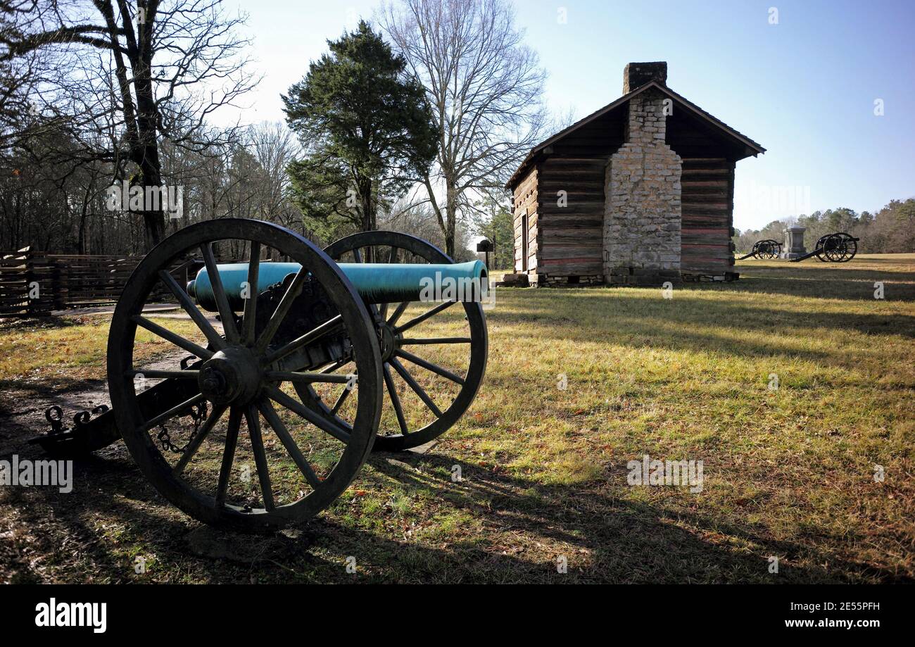 Howitzer and Napoleon cannons at the Brotherton House at the ...