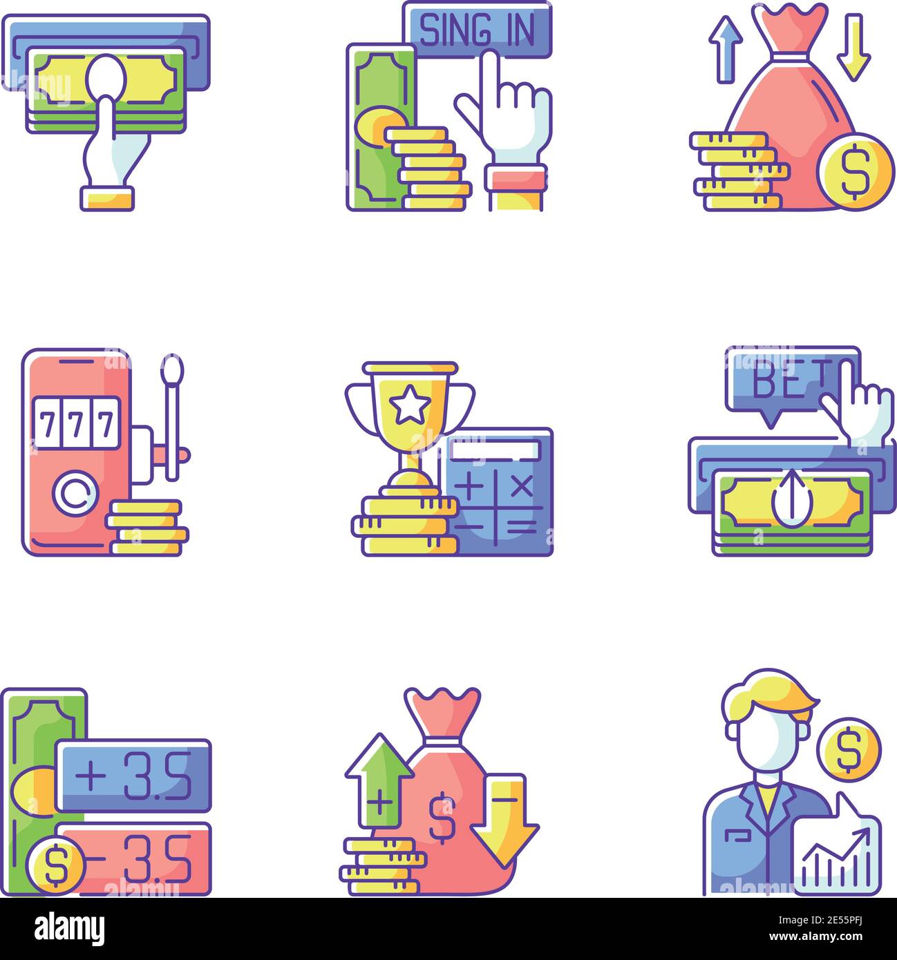 Sporting odds Stock Vector Images - Alamy