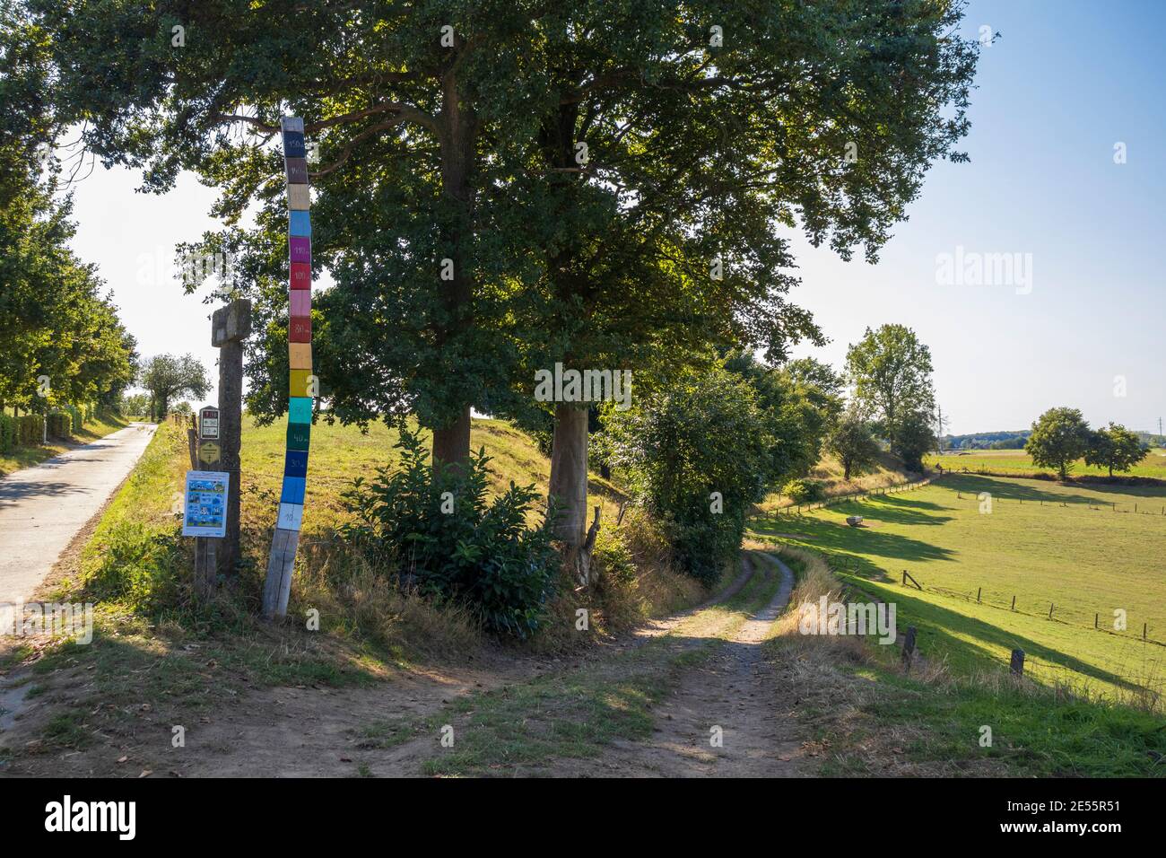 Signs on the panoramaroute near the Hotond, the highest point of the ...