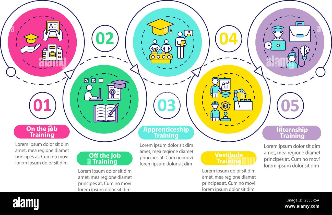 Staff development vector infographic template Stock Vector Image & Art ...