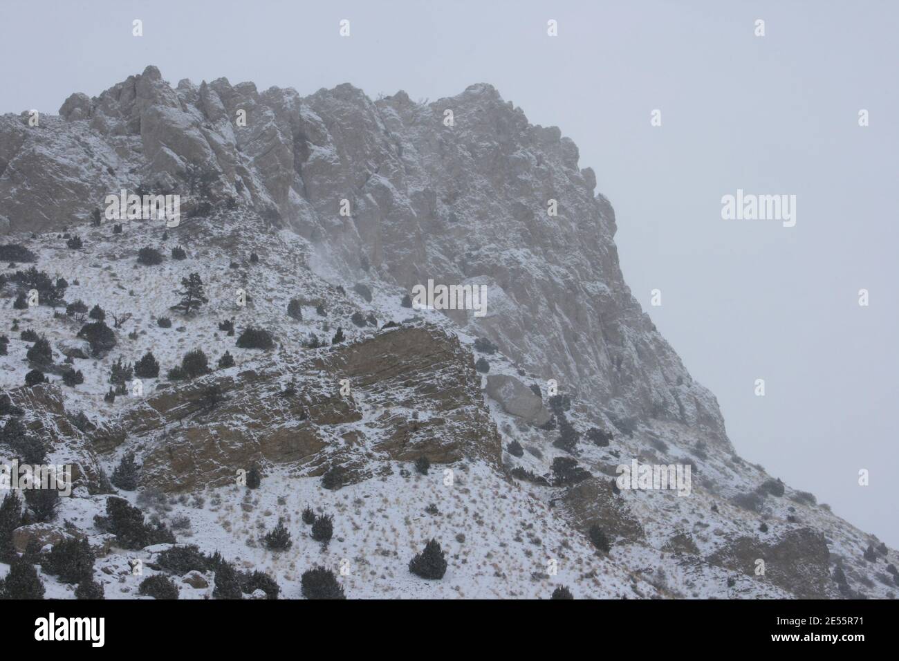 Beautiful scenery of the famous wind river canyon in Wyoming Stock ...