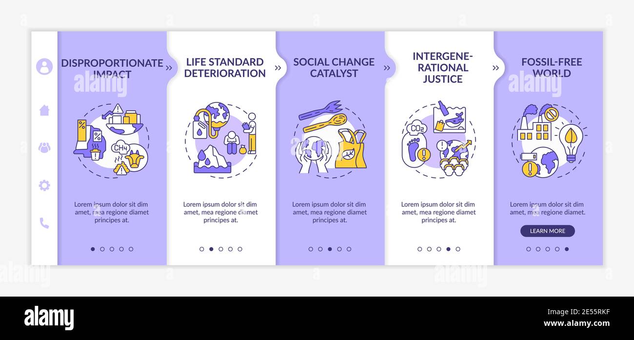 Disproportionate impact onboarding vector template Stock Vector Image ...