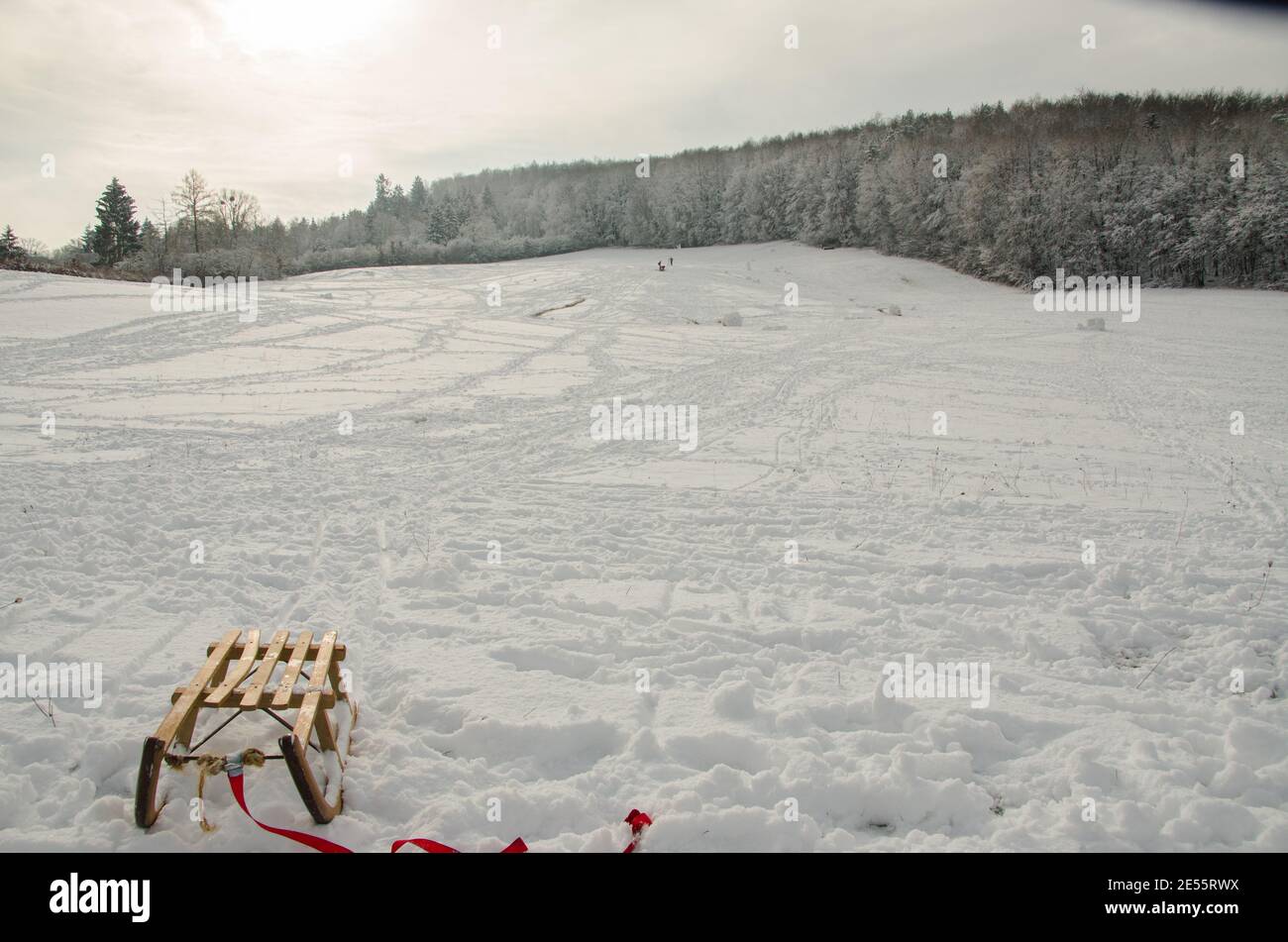 Wooden sled hi-res stock photography and images - Alamy