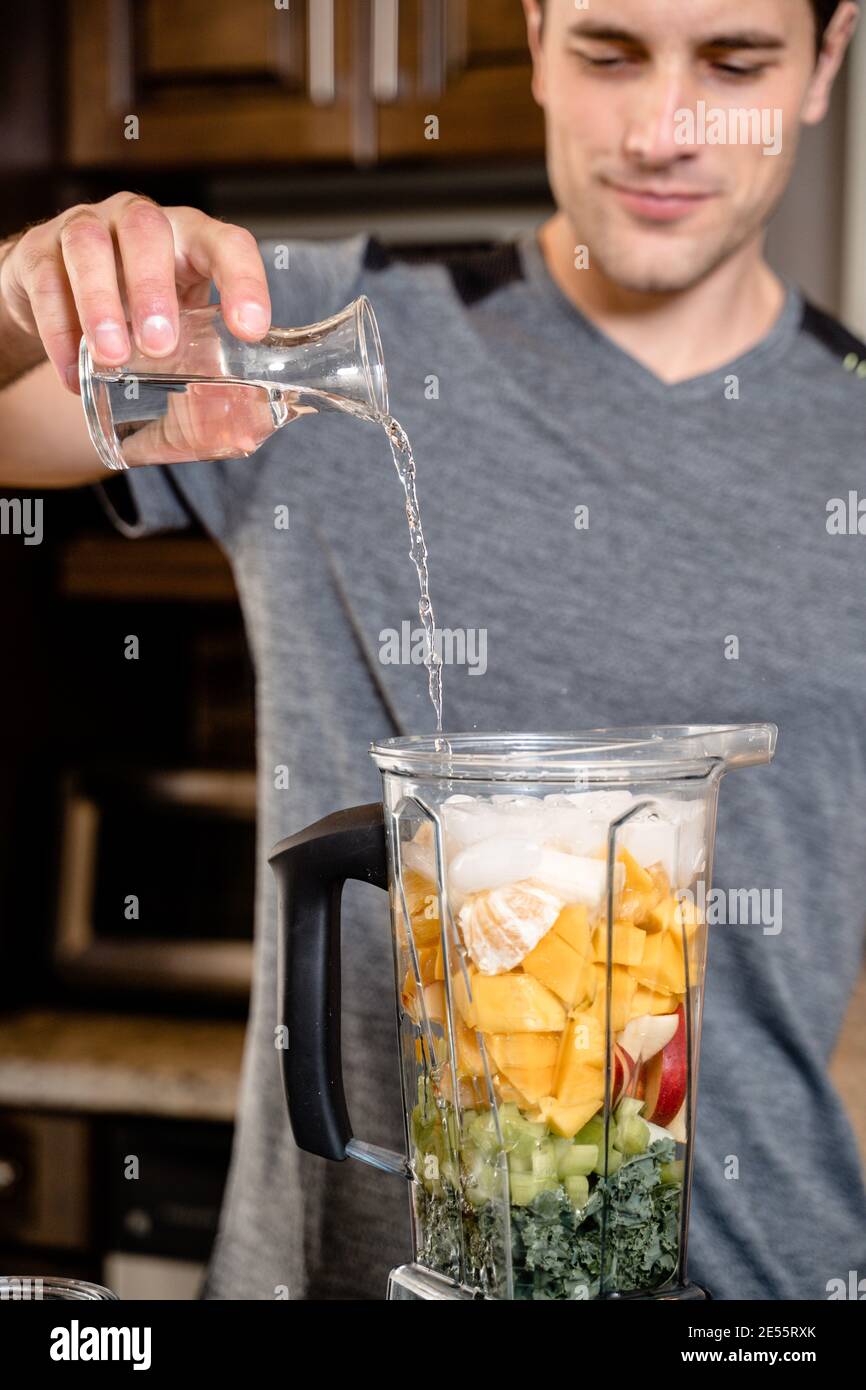 Making a smoothie Stock Photo - Alamy