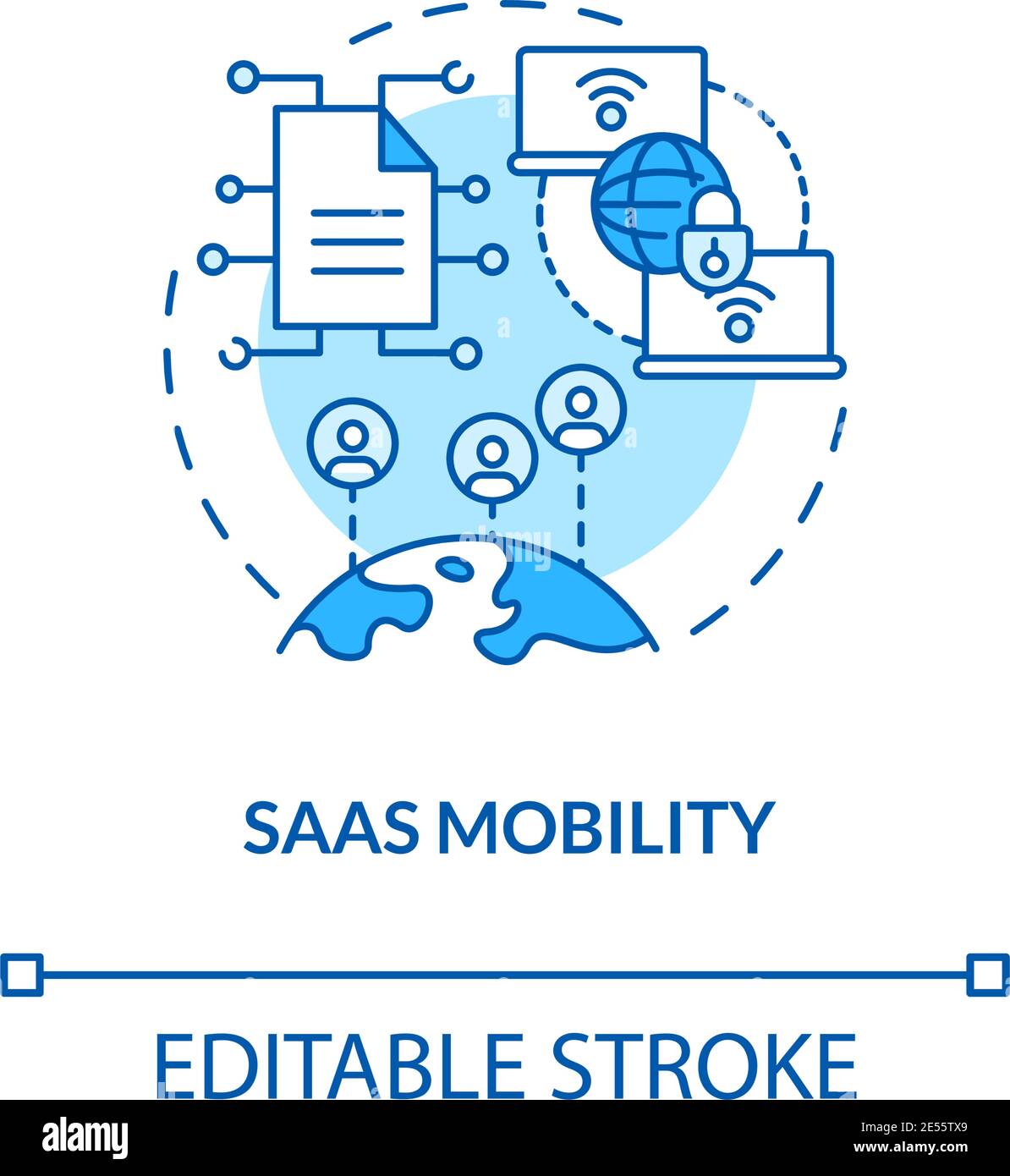 Global mobility round Cut Out Stock Images & Pictures - Alamy