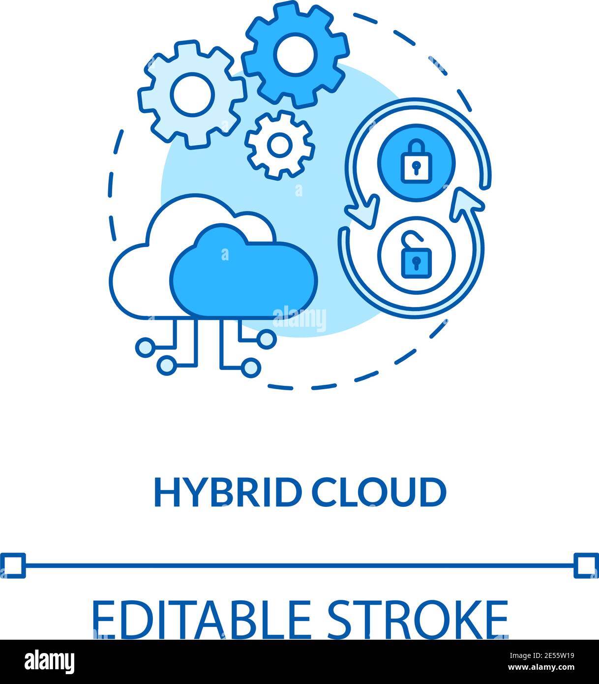 Hybrid saas Stock Vector Images - Alamy