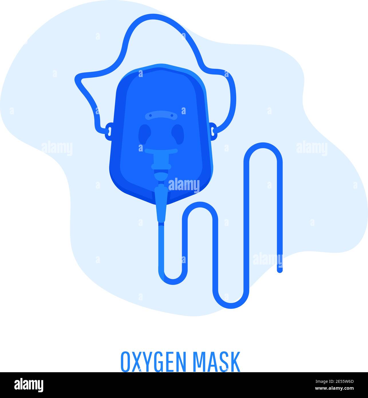 Oxygen mask icon on white background. Anesthesia icon. Reanimator symbol. Vector illustration ...